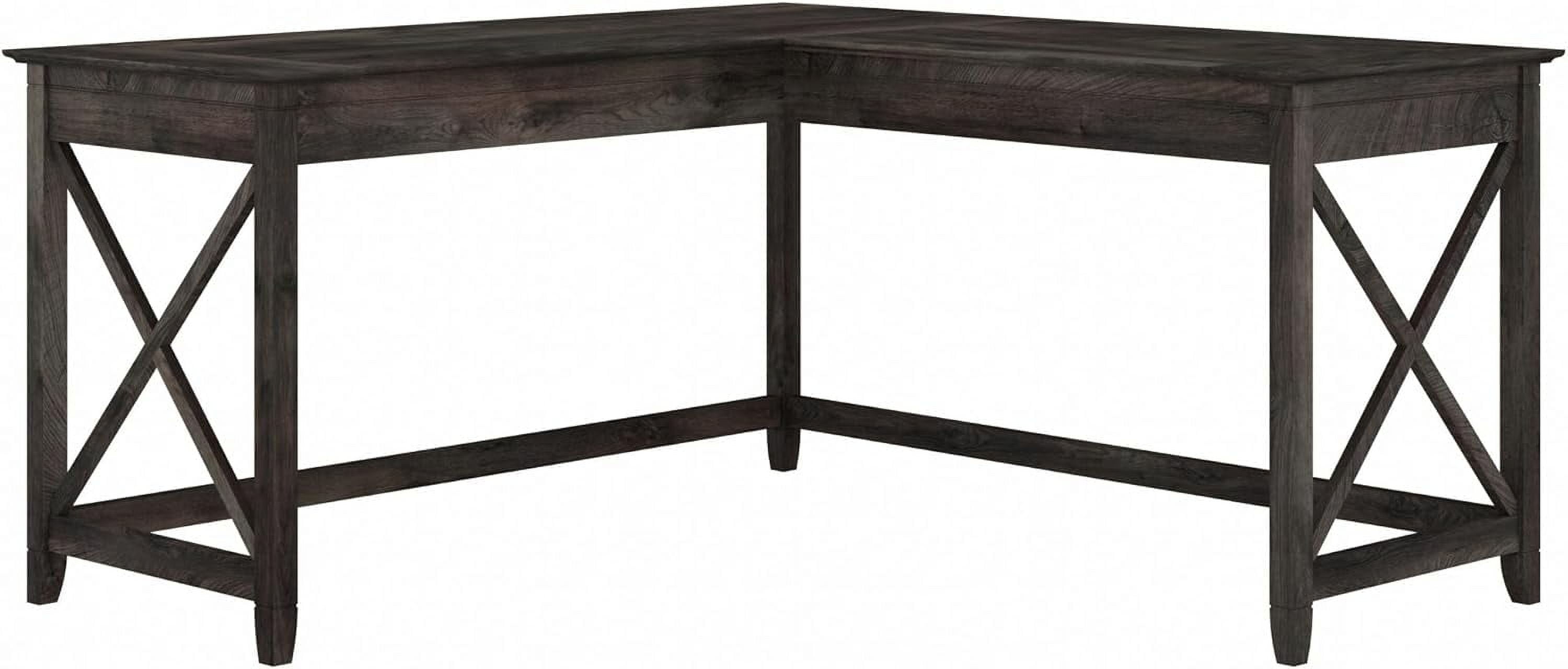 CHAOKANG Key West L Shaped Desk, 60-inch Modern Farmhouse Writing Desk ...