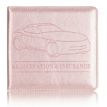 Red Car Insurance holder for registration card documents auto organizer ...