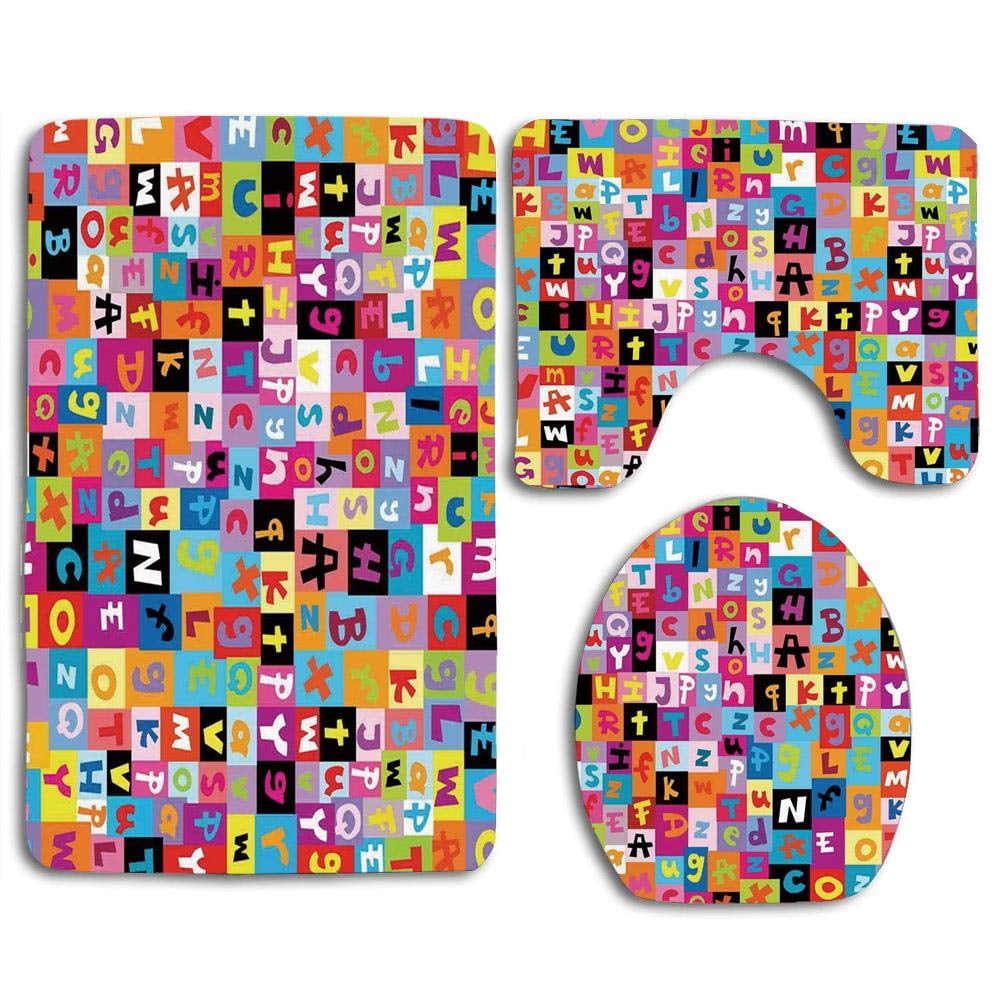 CHAPLLE Abstract Colored Alphabet Letters Education School Puzzle ...