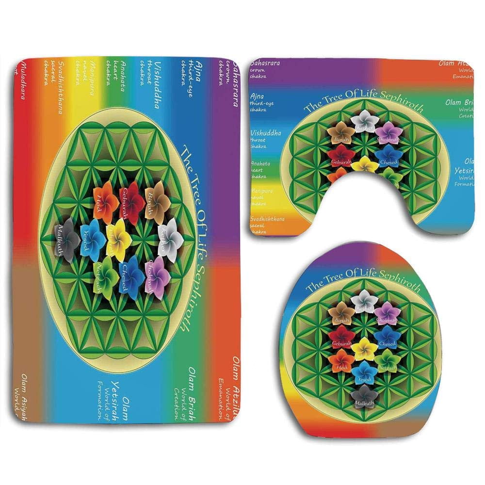 CHAPLLE Abstract Tree Life Chart Spiritual Chakra and Universe Icons ...