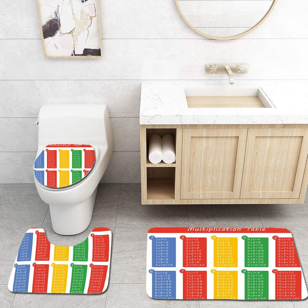 CHAPLLE Educational Colorful Classroom Multiplication Table Between One ...