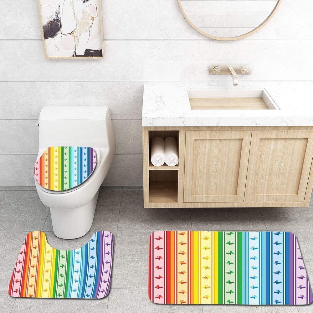 CHAPLLE Geometric Striped Rainbow Buttferflies Mixed Harmony Geometric ...