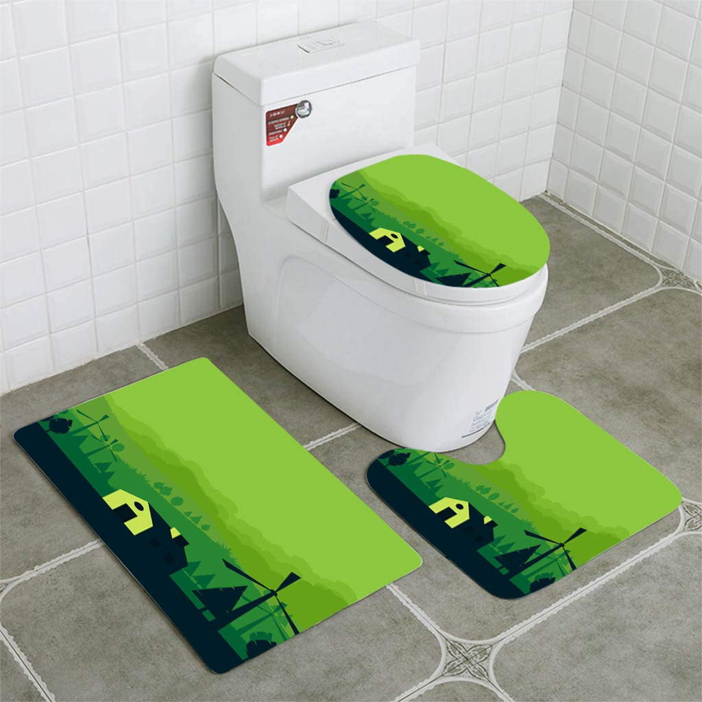 CHAPLLE Green Silhouette Nature Landscape Rural Scenery Abstract 3 ...