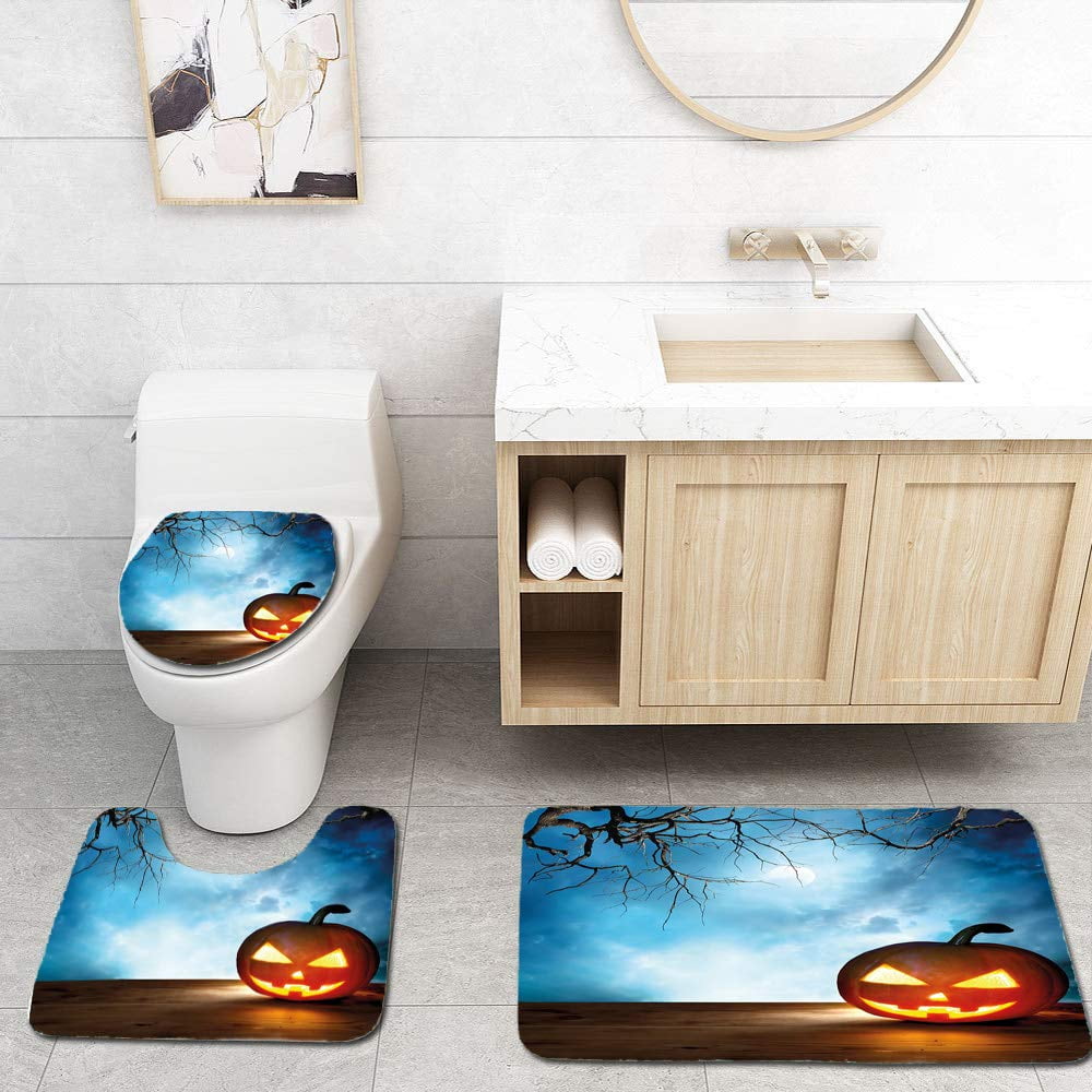 CHAPLLE Halloween Traditional Celebration Icon Pumpkin on Wooden Board ...