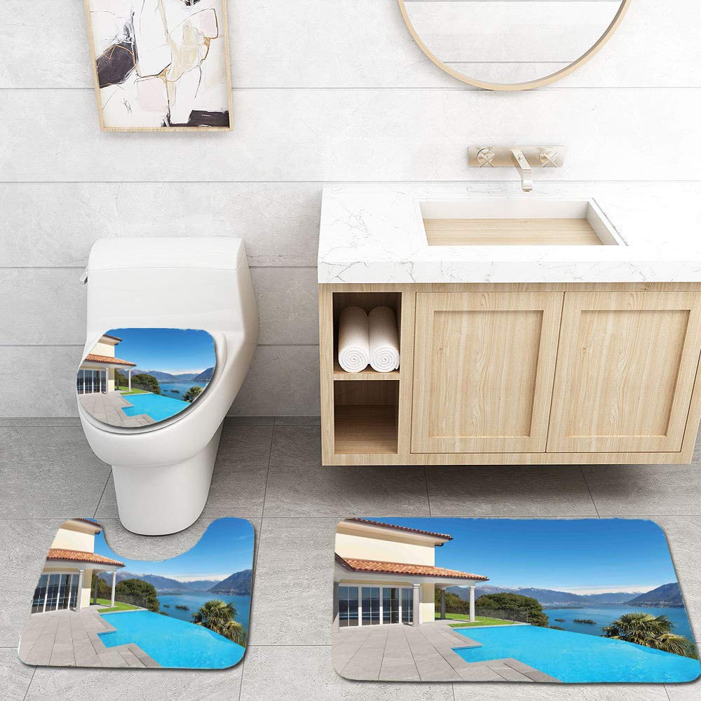 CHAPLLE House View from Terrace a House Pool Mountains Scenic ...