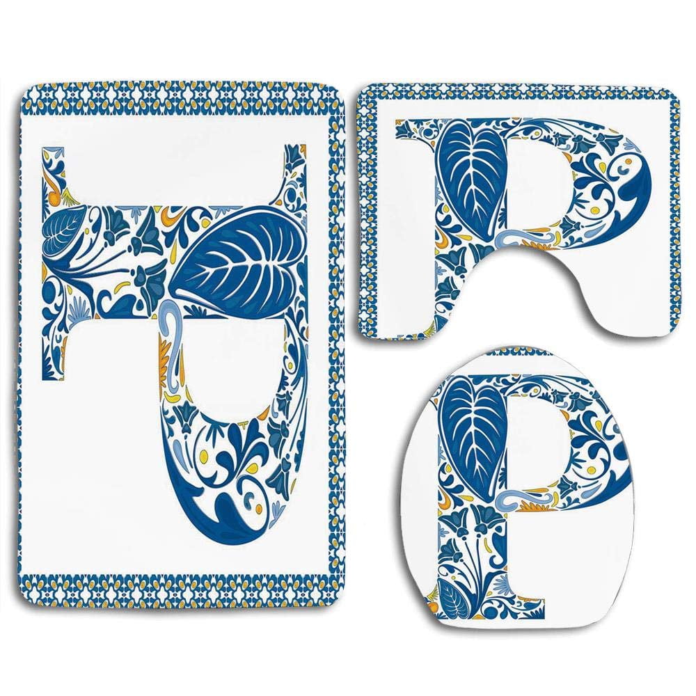 CHAPLLE Letter P floral Motifs Swirls Tropical Rainforest Vegetation ...