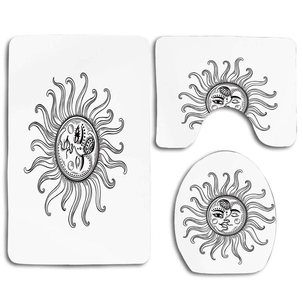 CHAPLLE Sun Doodle Style Vintage Symbol Retro Tribal Elements Stars ...