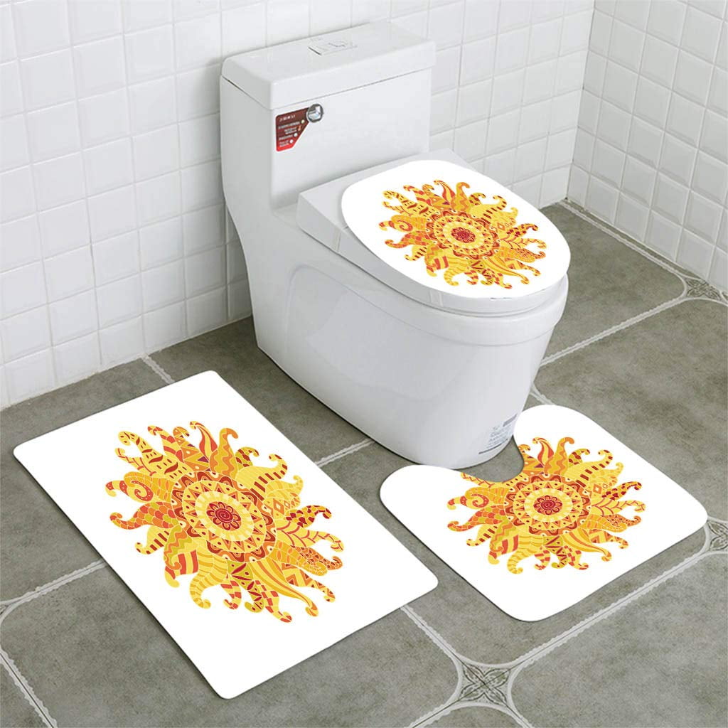 CHAPLLE Sun Symbol Sun Tribal Doodle Ornament Colorful Ethnic 3 Piece ...