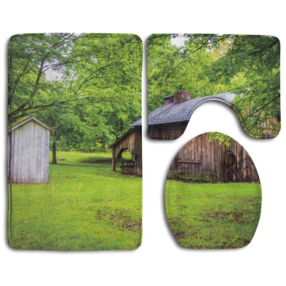 CHAPLLE Time Forest Leaves Outhouse Little Cottage Art Photo Fern Green ...