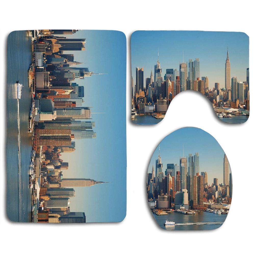 CHAPLLE Urban New York City Skyline Over Hudson River Empire Building ...