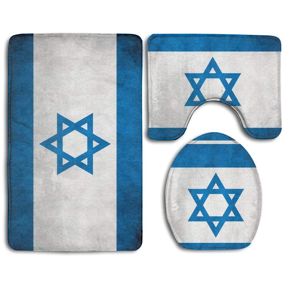 CHAPLLE Vintage Cuban Flag 3 Piece Bathroom Rugs Set Bath Rug Contour ...