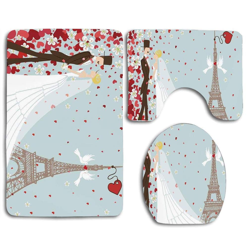 CHAPLLE Wedding French Couple Hand Drawn Paris Eiffel Tower Getting ...