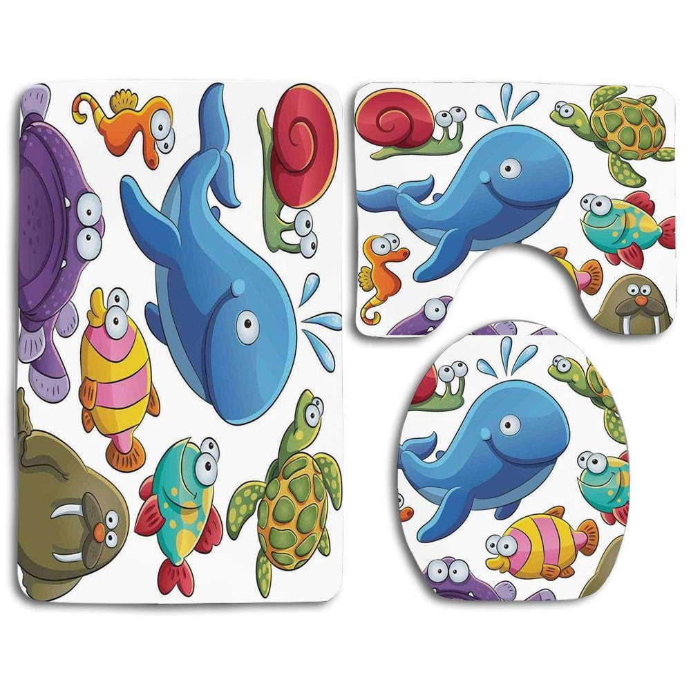 CHAPLLE Whale Group Underwater Sea Otter Slug Snail Summer Day Art 3 ...