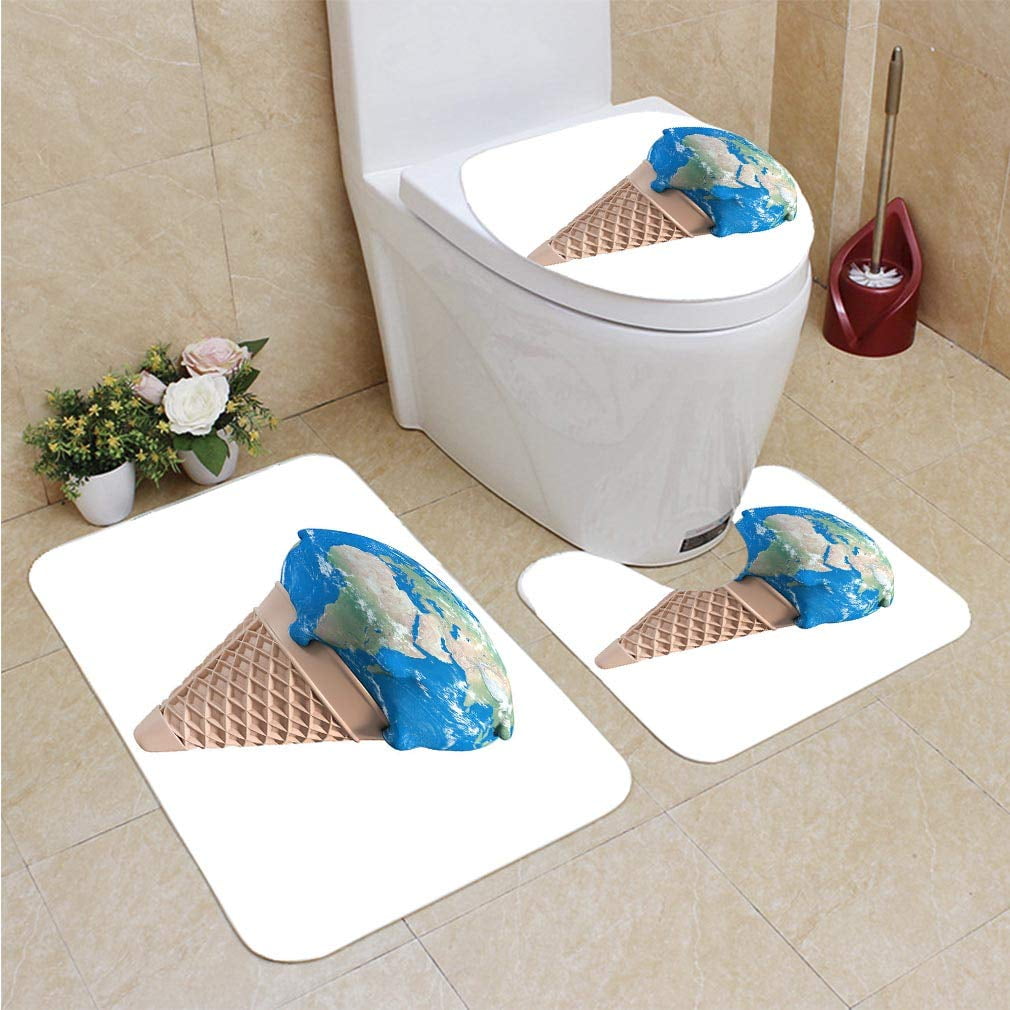 CHAPLLE ice Cream Earth Melts Global Warming 3D Concept 3 Piece ...