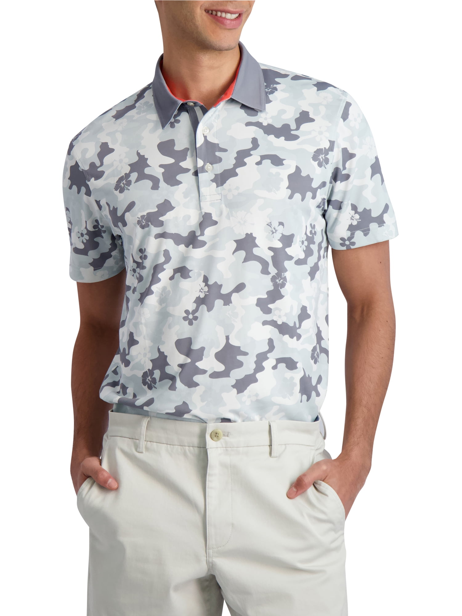 Chaps Men's Golf Camo Polo, Performance, Moisture Wicking, Up to 3XL ...