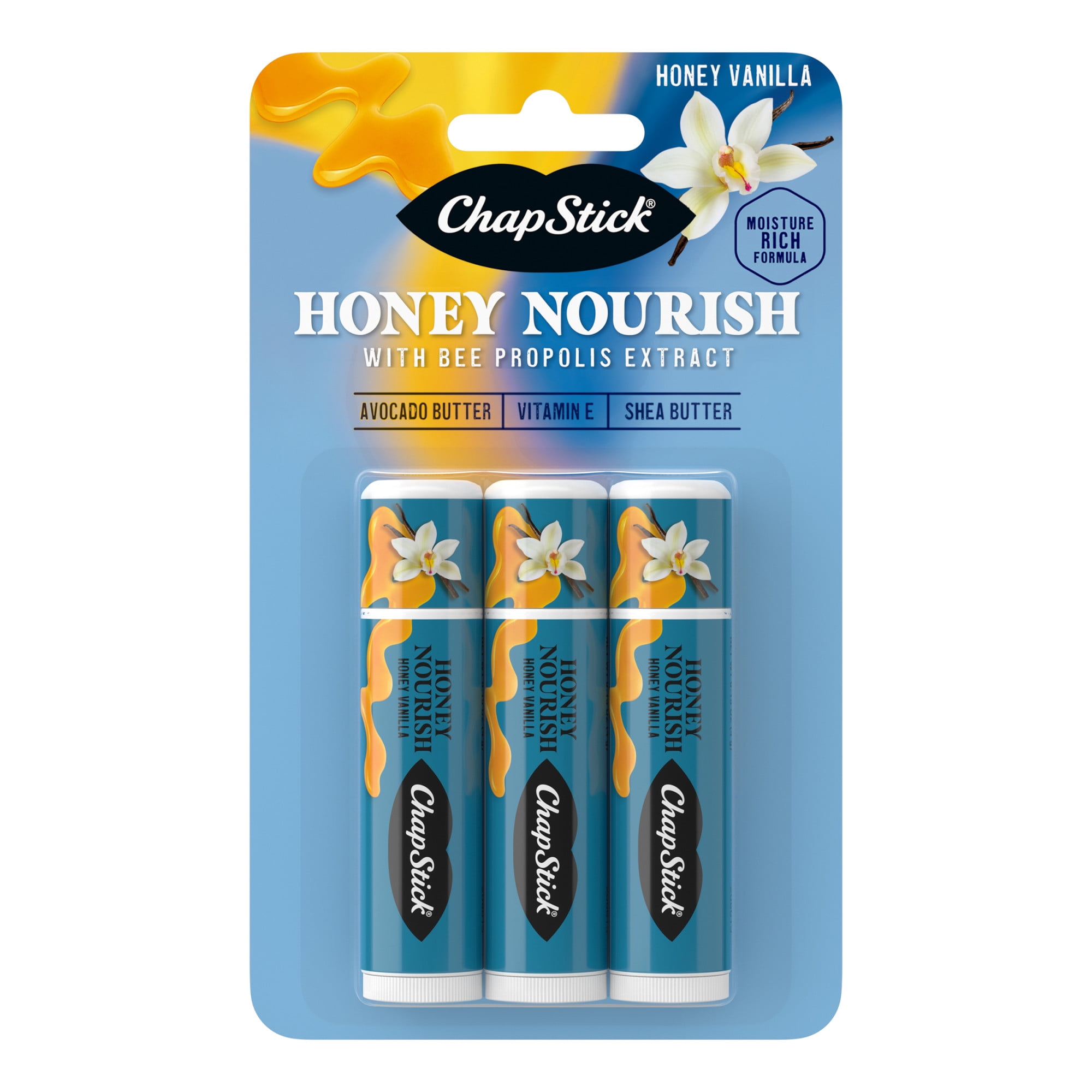 CHAPSTICK HONEY VANILLA 3CT BC .45OZ - Walmart.com