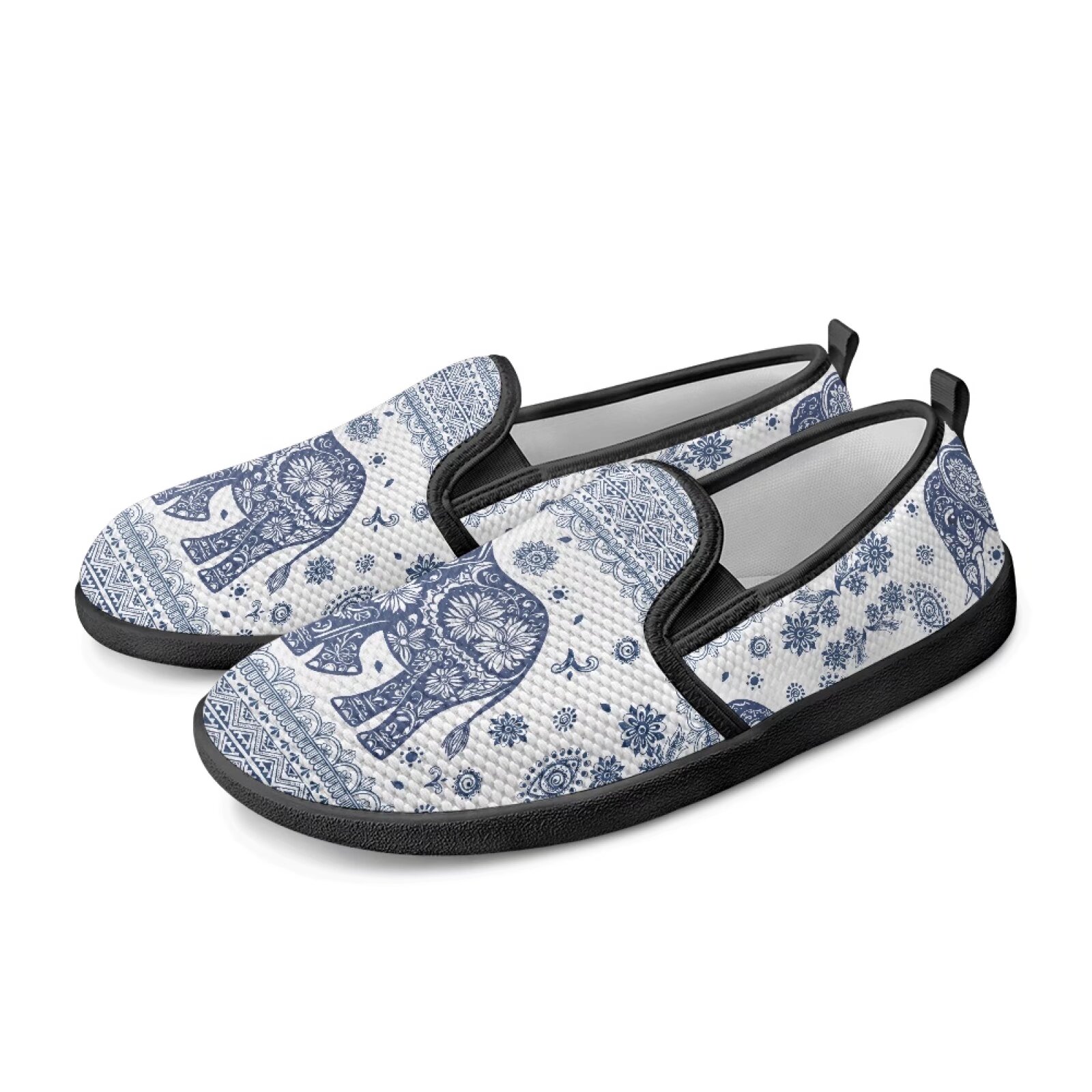 CHAQLIN Women’s Ballet Flat Shoes Knit Dress Shoes Round Toe Slip On ...