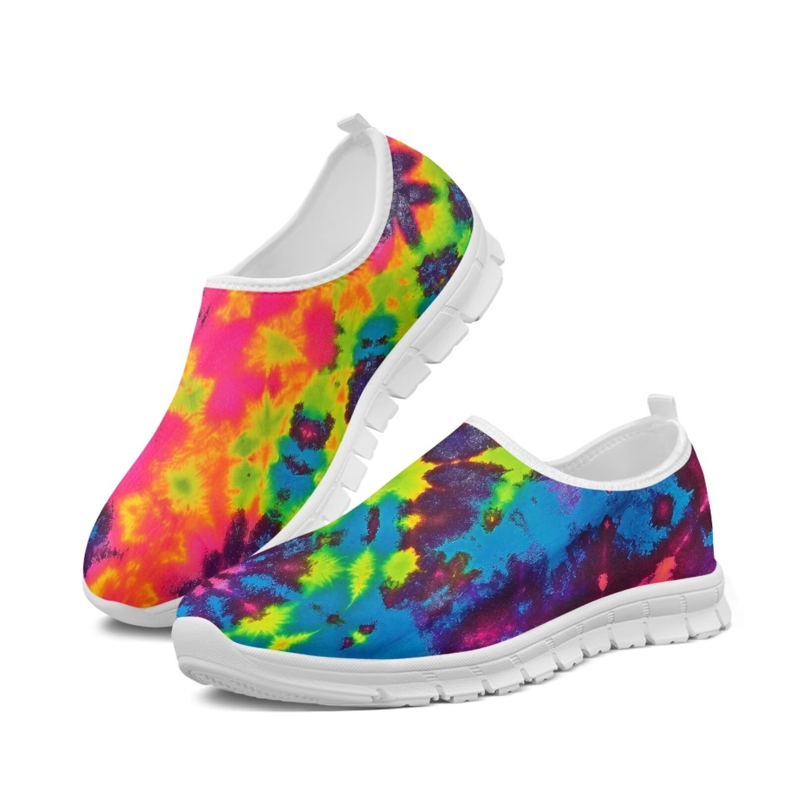 CHAQLIN Womens Mesh Sneakers Cartoon Printed Lightweight Thick Soft ...