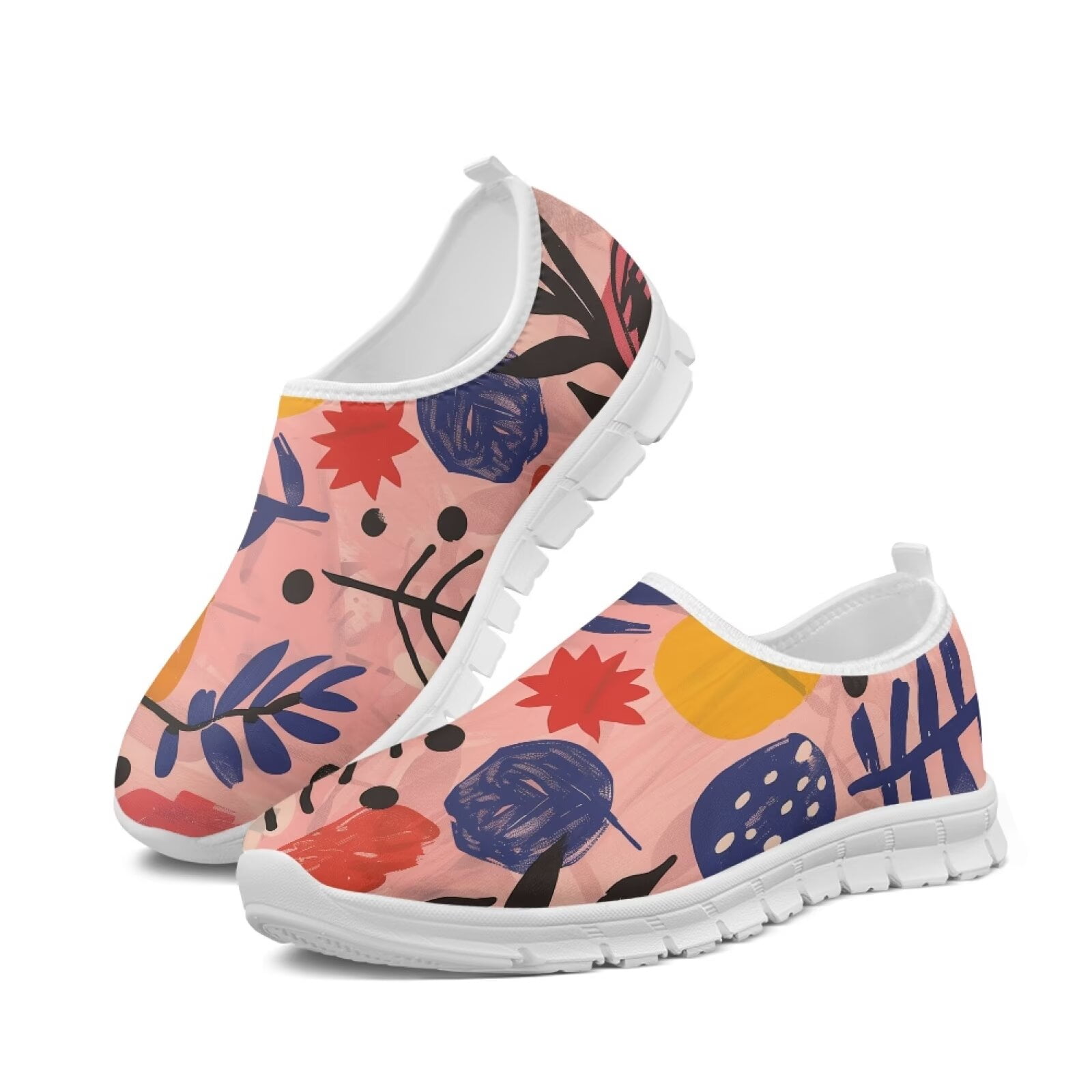 CHAQLIN Work Shoes for Women Wedge Penny Loafers Comfortable Thick Soft ...