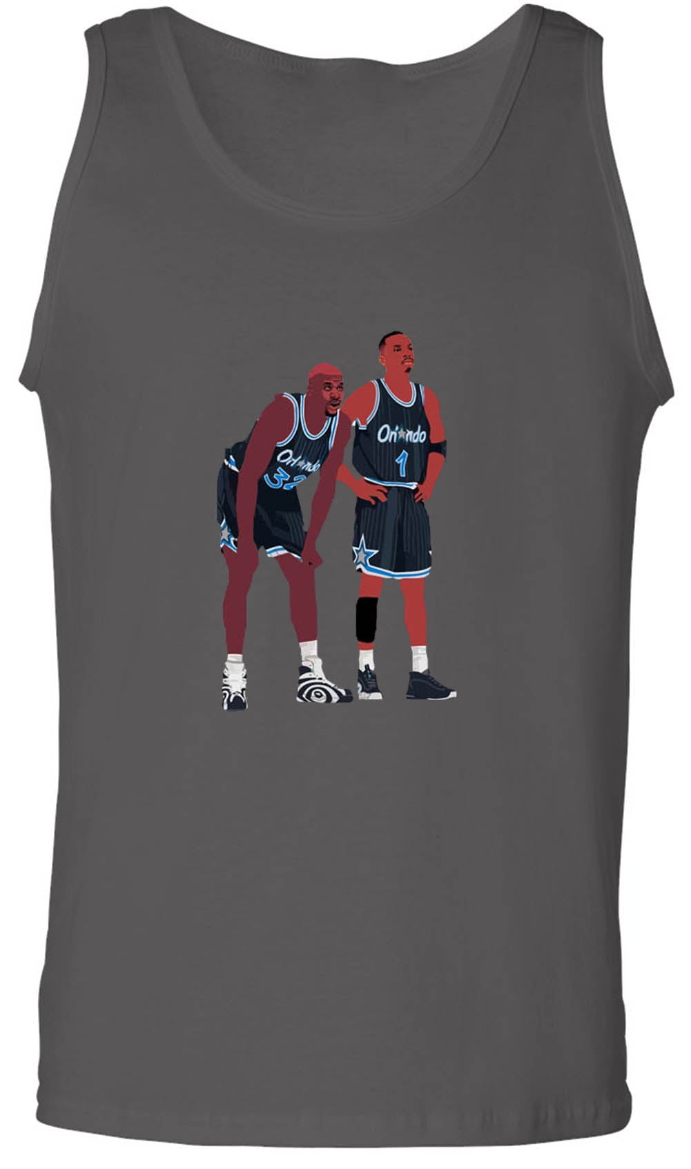 CHARCOAL Magic Shaq Shaquille O'Neal Penny Hardaway PIC Tank Top ADULT ...