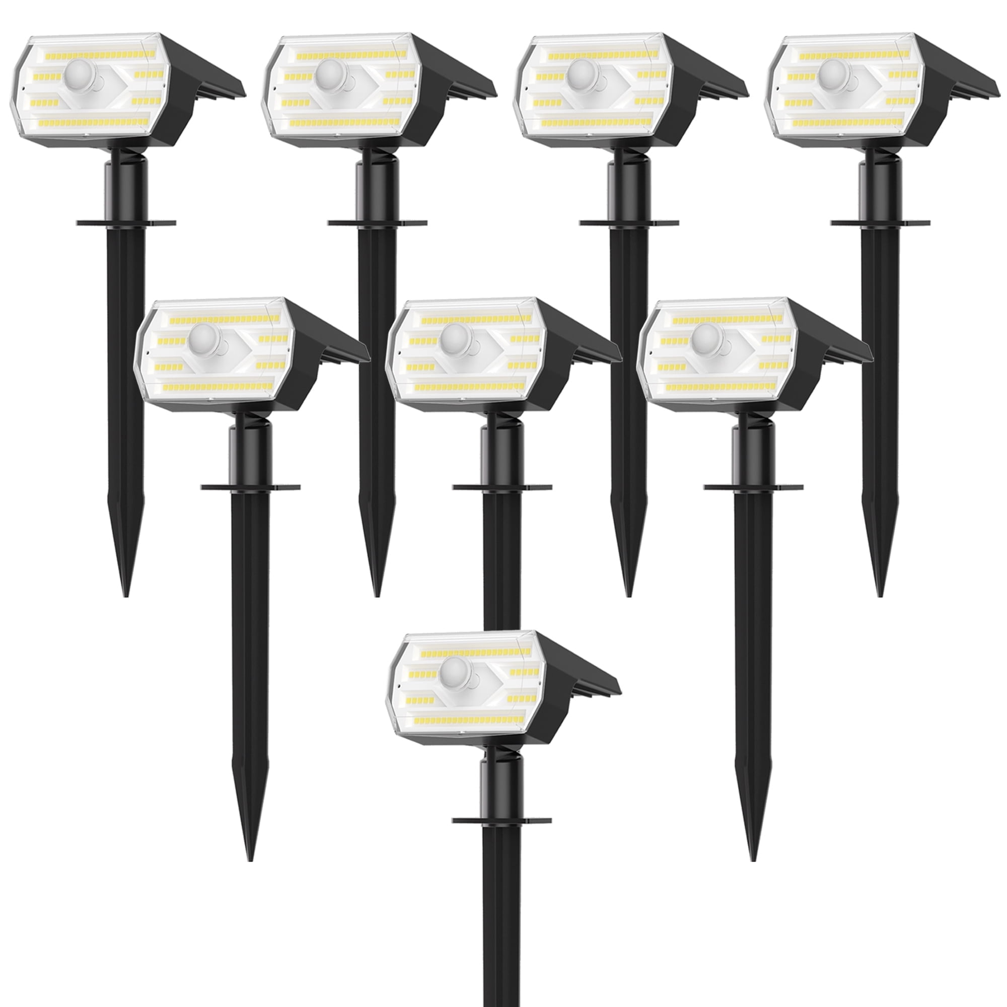 CHARKEE Solar Lights Outdoor,60 LED PRI Motion Sensor Spotlights for ...