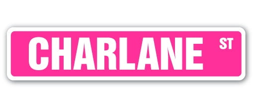 CHARLANE Street Sign Childrens Name Room Sign | Indoor/Outdoor | 18 ...