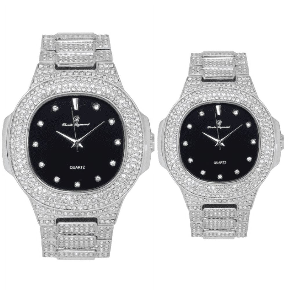 CHARLES RAYMOND Women's Luxury Crystal Diamonds Iced Out Watch, a True ...