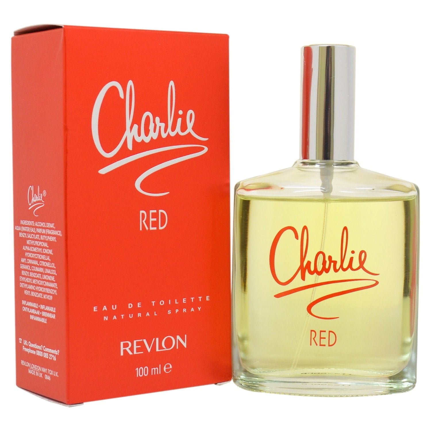 New Item REVLON CHARLIE RED EDT SPRAY 3.3 OZ CHARLIE RED/REVLON EDT ...