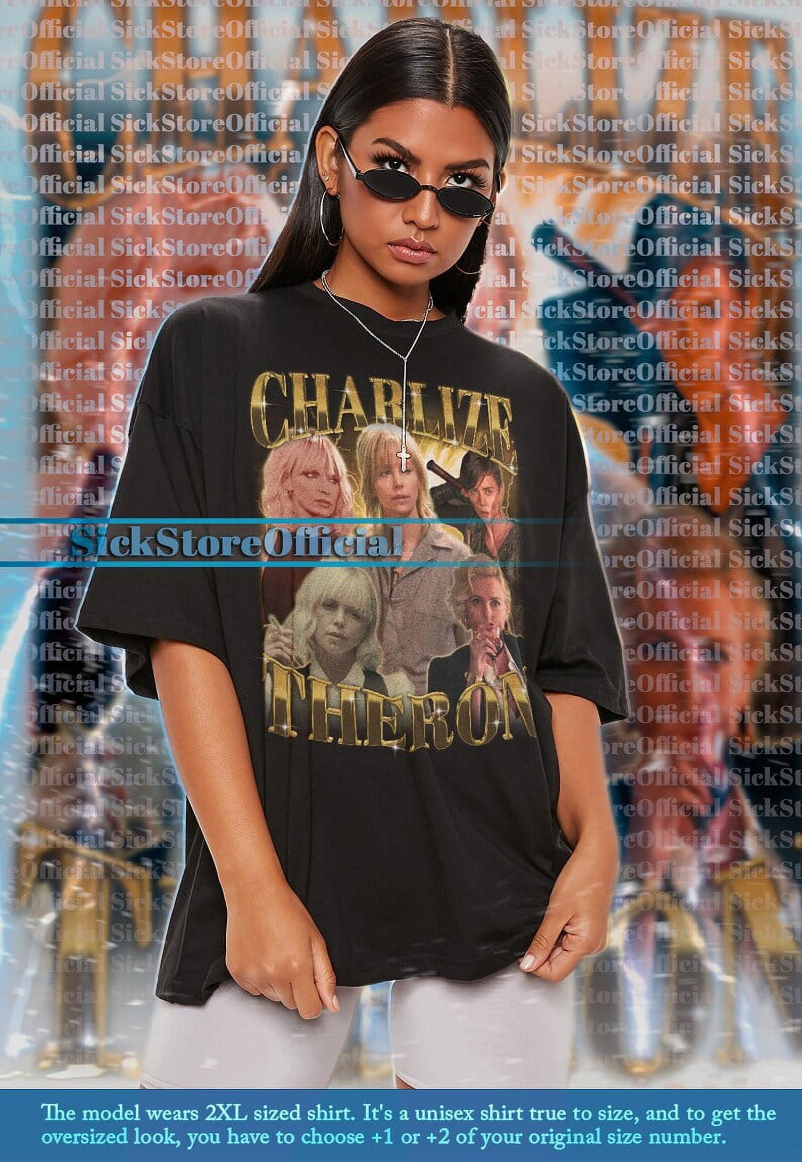 CHARLIZE THERON Vintage Shirt, Charlize Homage Tshirt, Charlize Theron ...