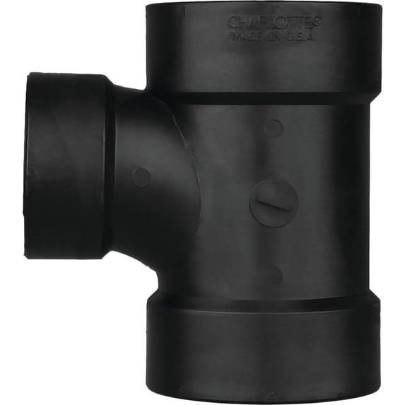 CHARLOTTE PIPE 3X3X1 1/2 DWV SAN TEE REDUCING HUBXHUB DWV (DRAIN, WASTE ...