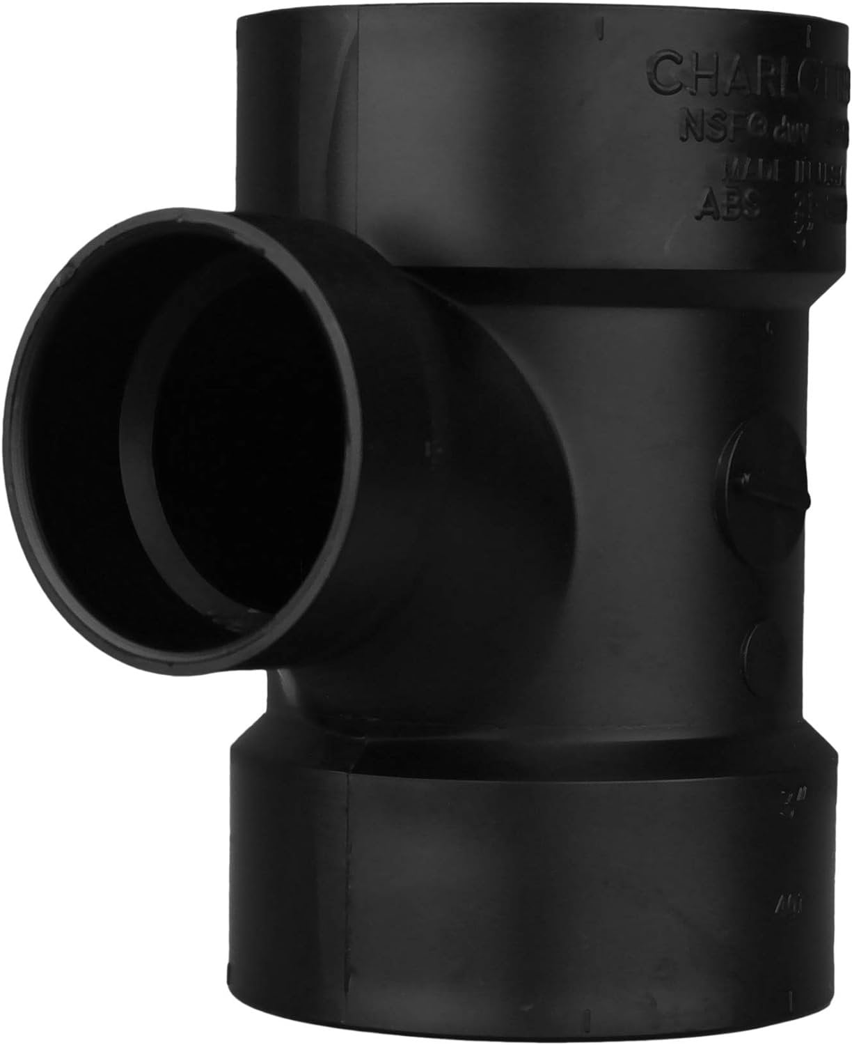 CHARLOTTE PIPE 3X3X2 DWV Sanitary TEE REDUCING HUBXHUB DWV Drain, Waste ...
