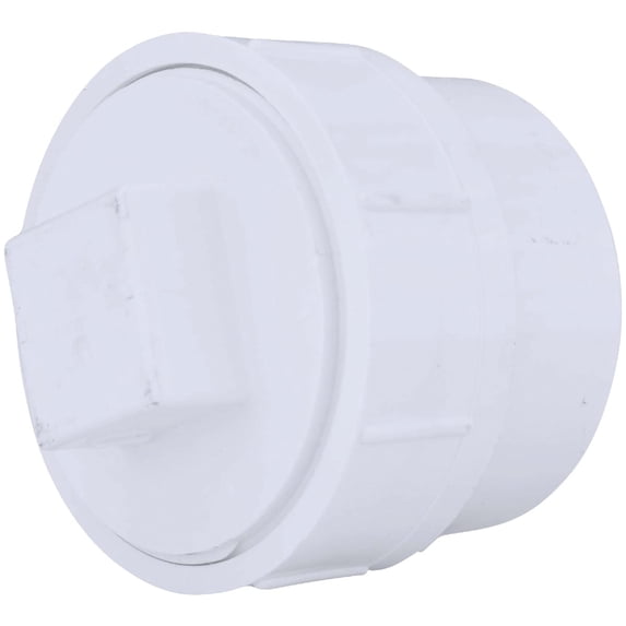 CHARLOTTE PIPE 4 DWV FTG C/O ADAPTER W/CO PLUG DWV (DRAIN, WASTE AND ...