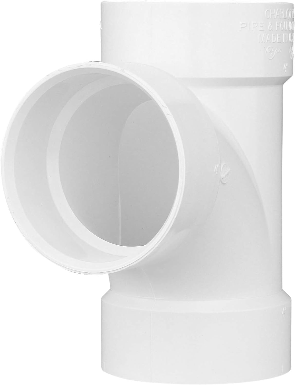 CHARLOTTE PIPE 4 DWV Sanitary TEE DWV Drain, Waste and Vent 1 Unit ...