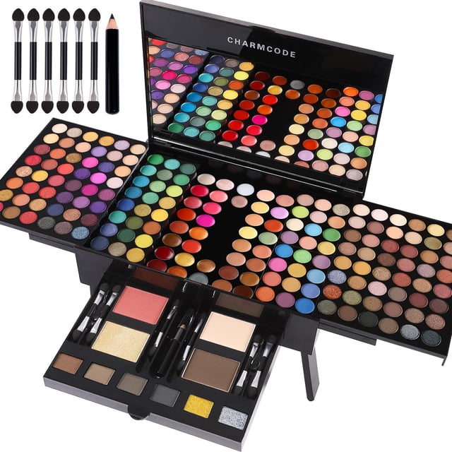 CHARMCODE 190 Colors Cosmetic Make up Palette Set Kit Combination with ...