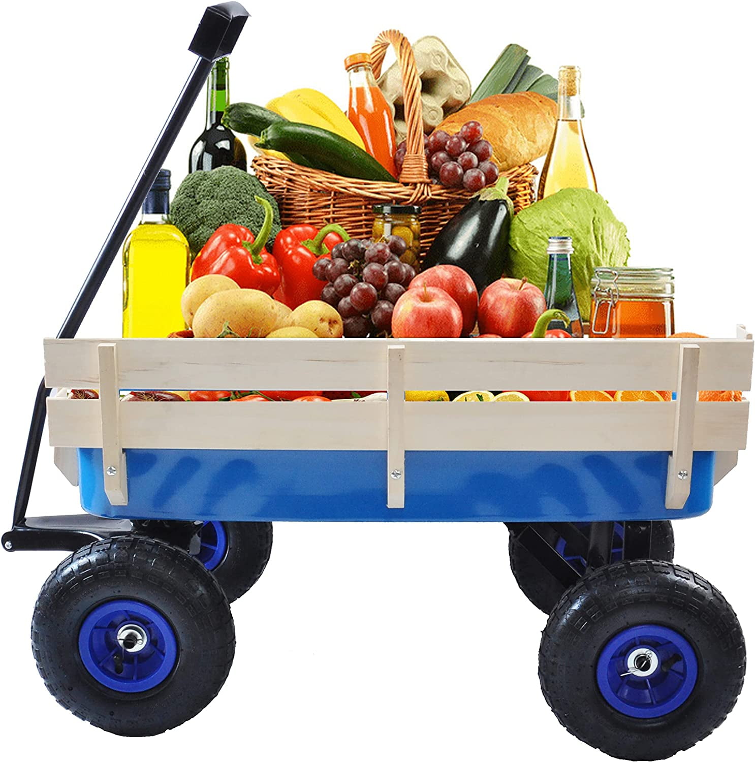 CHARMMA Wagon Cart,Heavy Duty Beach Cart with All Terrain Big Wheels ...