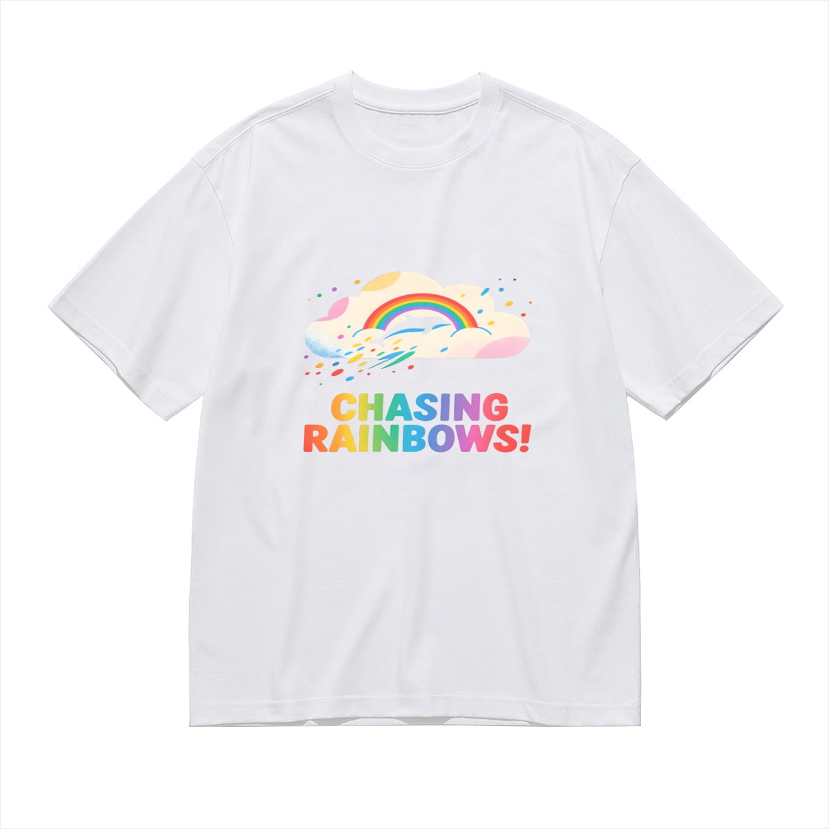CHASING RAINBOWS,Rainbow Dolphin Print, Vintage T Shirt, Cotton T-Shirt ...