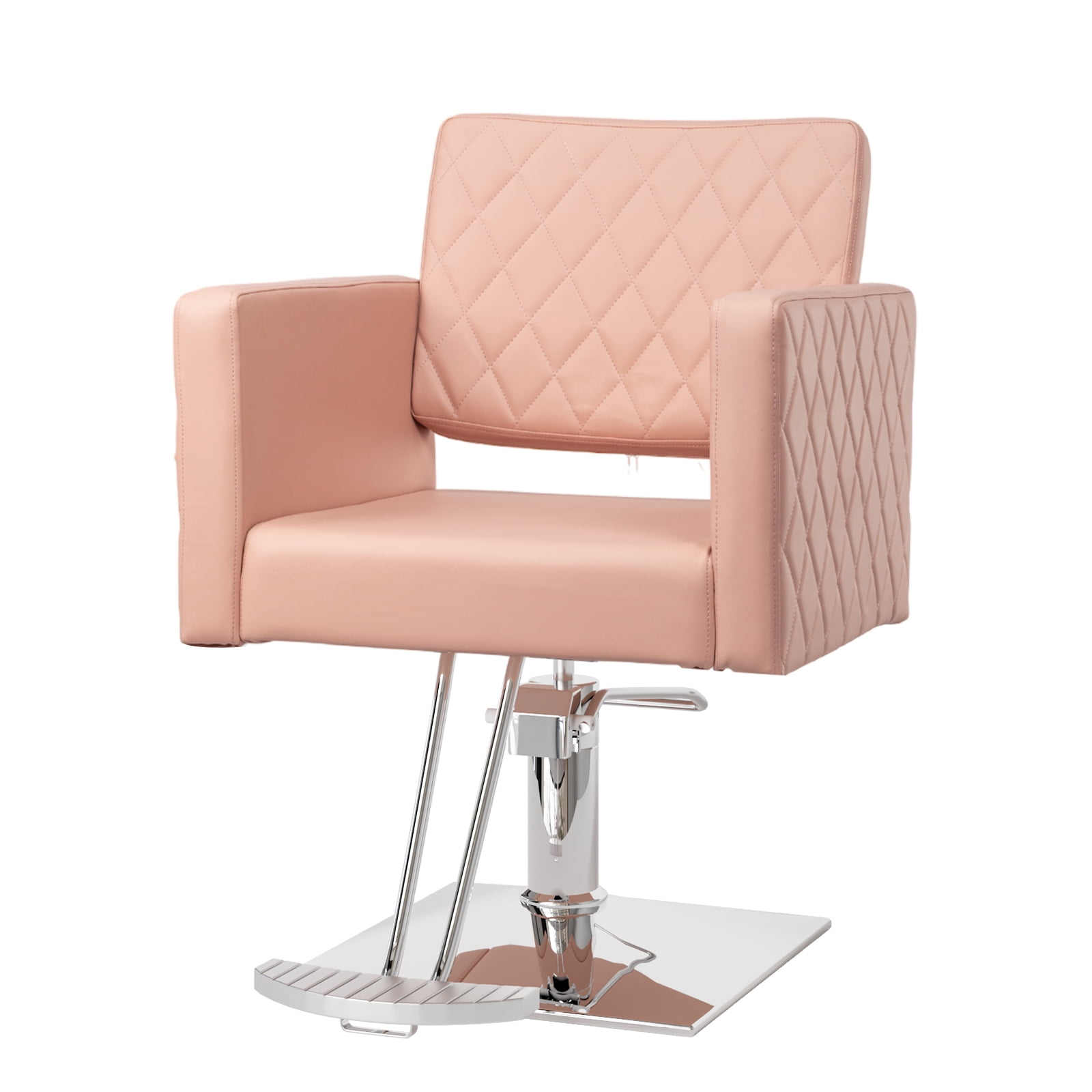 CHAUKY Black Hair Chair with Wide Seat Aluminium Alloy Footrest ...