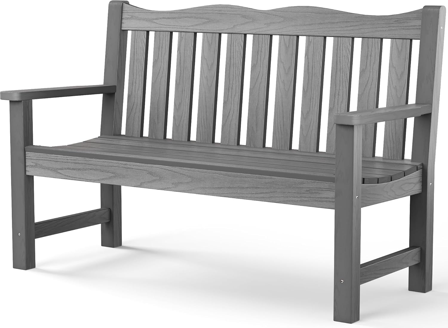 CHAUKY Outdoor Bench, 2-Person Garden Benches for Outdoors, All-Weather ...
