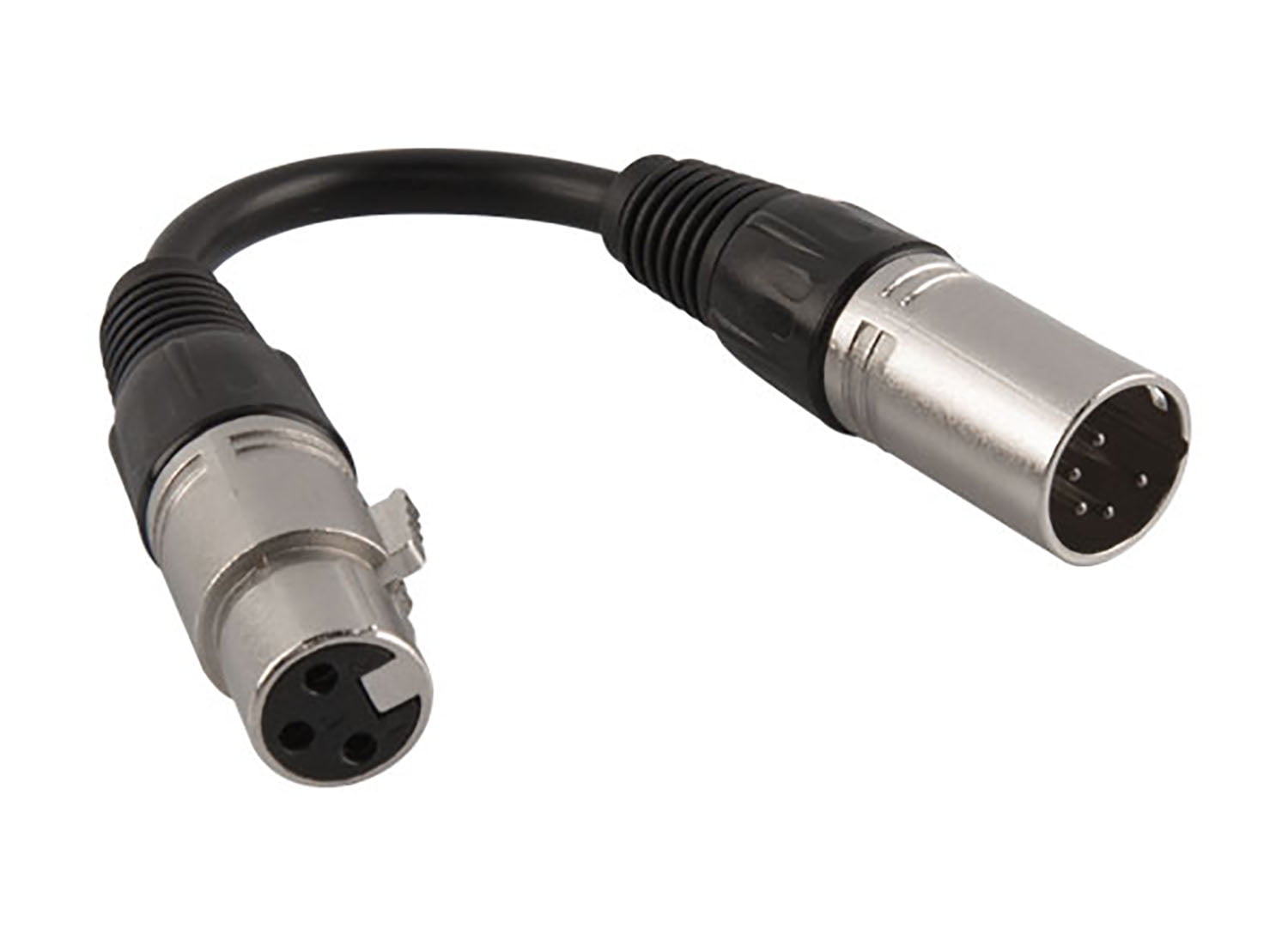 Chauvet DJ DMX3F5M DMX3F5M 5-Pin Male to 3-Pin Female 6'' DMX ...