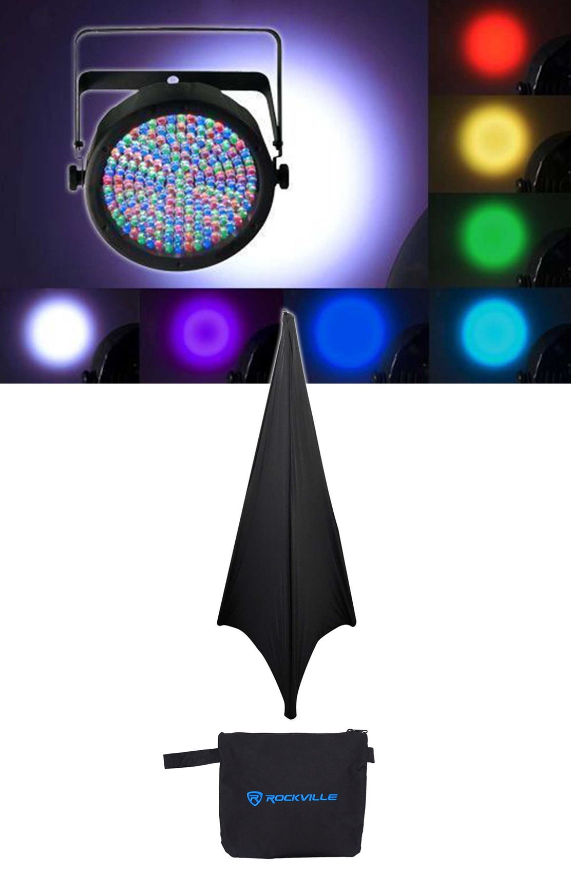 Chauvet SlimPAR 64 LED Par Can Light Indoor DMX-512 - Walmart.com