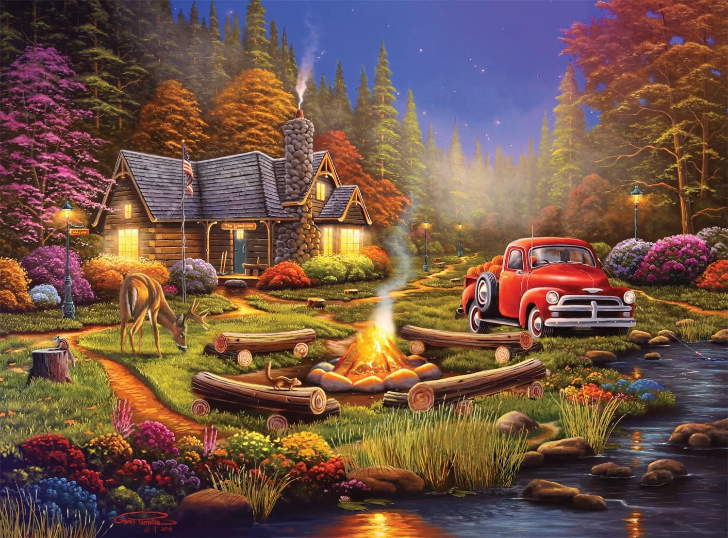 CHAVA Geno Peoples - The Woodsmen - 1000 Piece Jigsaw Puzzle for Adults ...