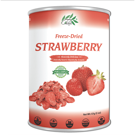 CHAVI Freeze-Dried Strawberry - Healthy 1 Ingredient Superfood - No ...