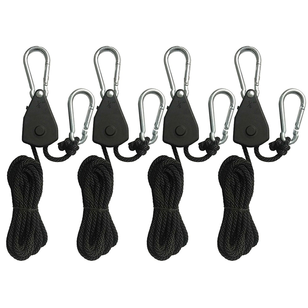 CHAXIN 1/2/4/6/8/10/12/14/16pcs Hanger Pulley Ratchets Kayak Rope 1/8 ...