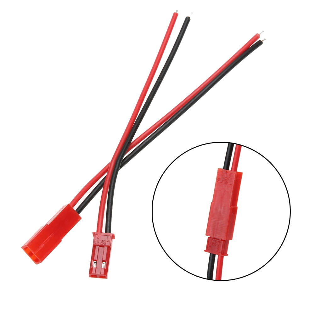 CHAXIN 10 Pairs 100mm Male and Female JST Connector Plug for RC Battery ...