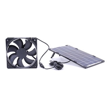 Coollooc Solar Powered Fan, Solar Exhaust Fan Solar Panel Solar Fan ...