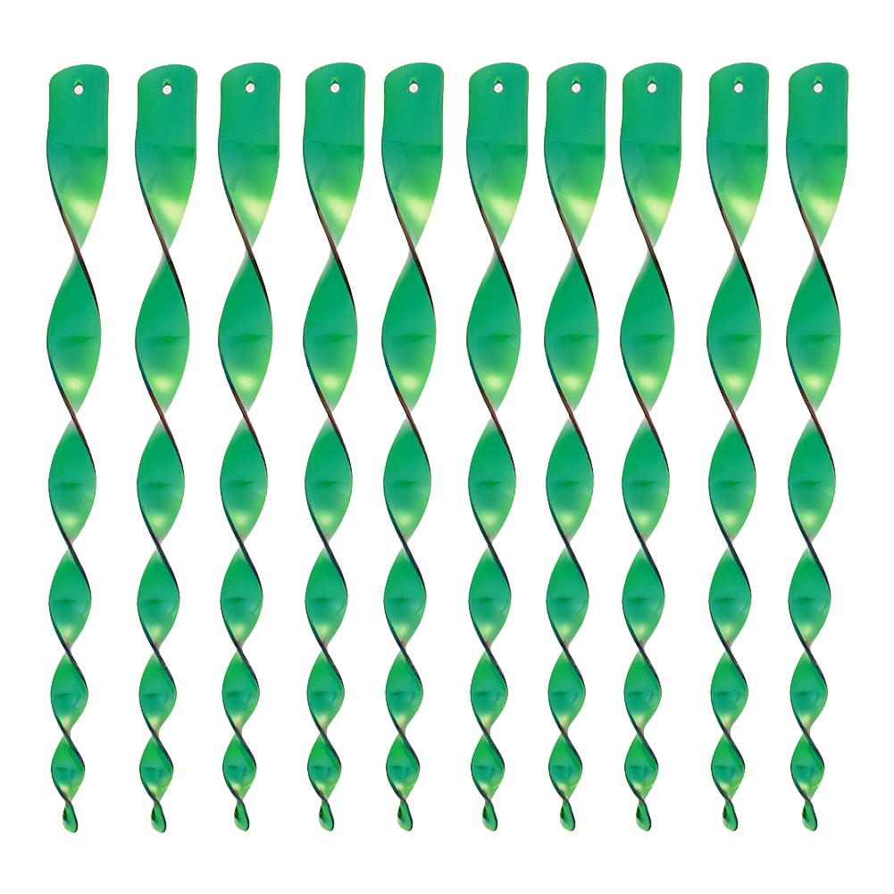 CHAXIN 10pcs Wind Spinner with Lanyard Reflective Spiral Spinne ...
