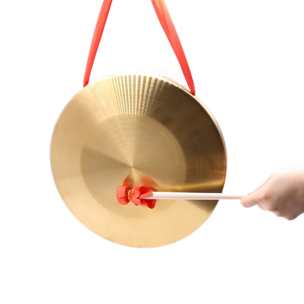 CHAXIN 15.5cm Copper Decorative Chau Gong Brass Copper Opera Hand Gong ...