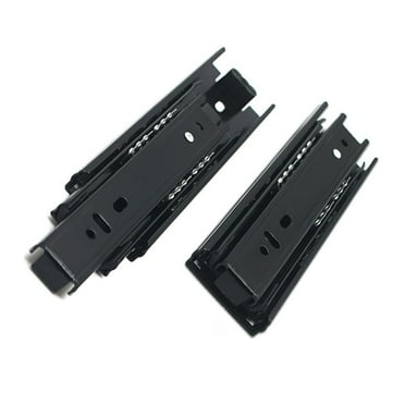1 Pair 10inch Drawer Slide Kit Bottom Mount Drawer Slide Steel Thicken ...