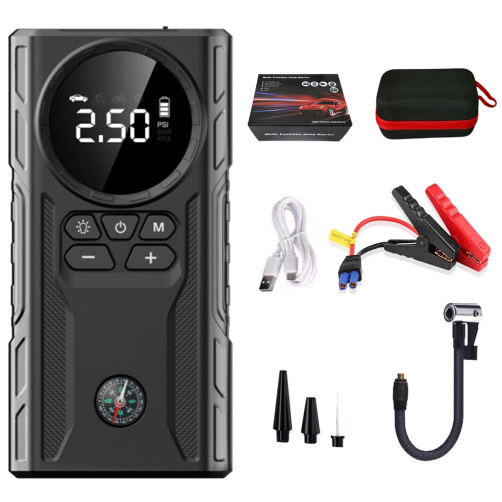 CHAXIN 39800mAh Car Wireless Air Pump with Light Jump Starter Portable ...