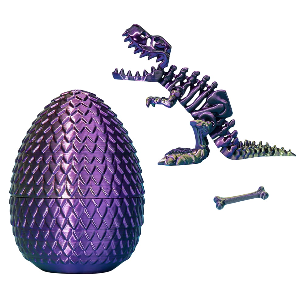 CHAXIN 3D Printed Dragon Egg with Dragon Inside, Eggs Articulated Toys ...